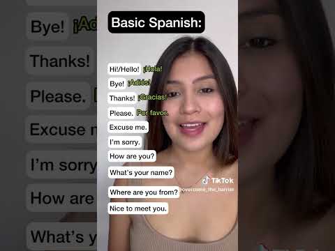 Basic Spanish! 💬