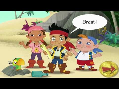 Jake and the NeverLand Pirates - Full Game of Treasure Hunt - Walkthrough - Disney Jr. Game
