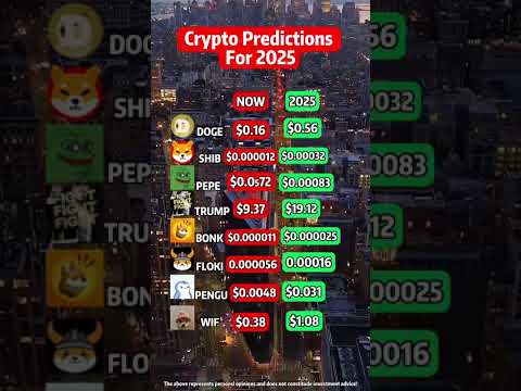 Crypto Price Prediction - 2025 #pepecoin #pepe #dogecoin #market #investing #investment #trending