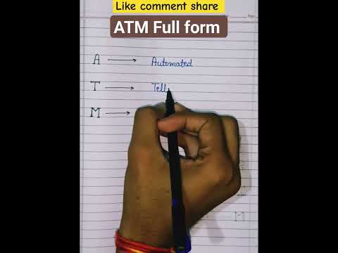 ATM 🏧💯|| #fullform #shorts #atm #ccc #computer #money