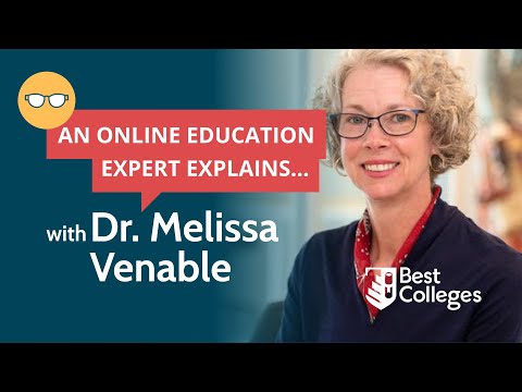 Seorang Pakar Pendidikan Daring Menjelaskan, bersama Dr. Melissa Venable.