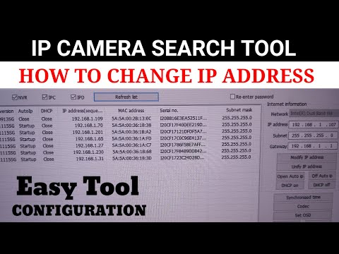 How To Change IP ADDRESS of IP CAMERA| IP CAMERA SEARCH TOOL | IP Finder Tool| Easy Tool |TechOrMore