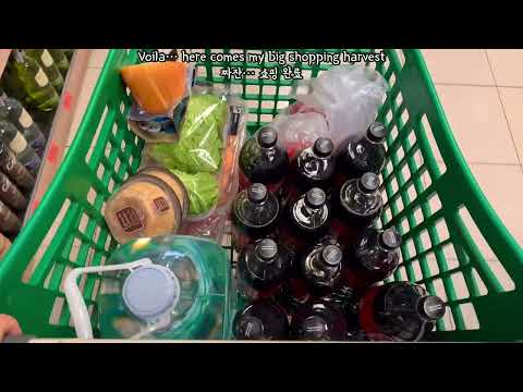 Fun Grocery Shopping at Local Supermarket Mercadona, Spain