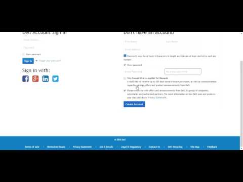 How to create account on Dell Cloud
