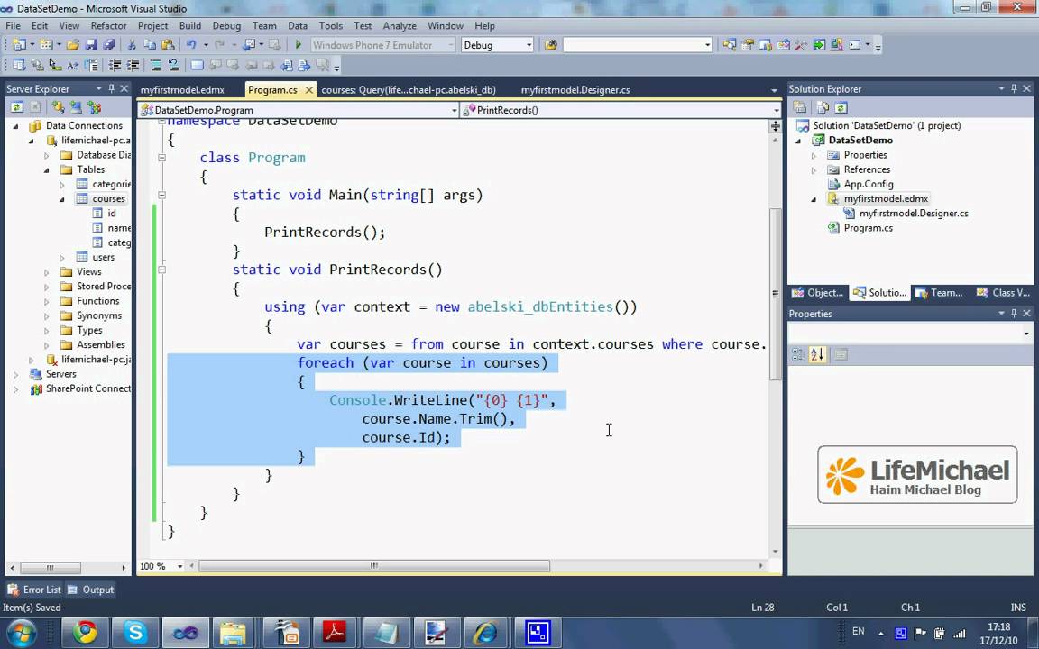 Entity Framework Simple LINQ Query