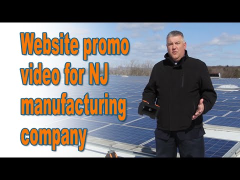 Website promo sales video for NJ manufacturing company on new technology