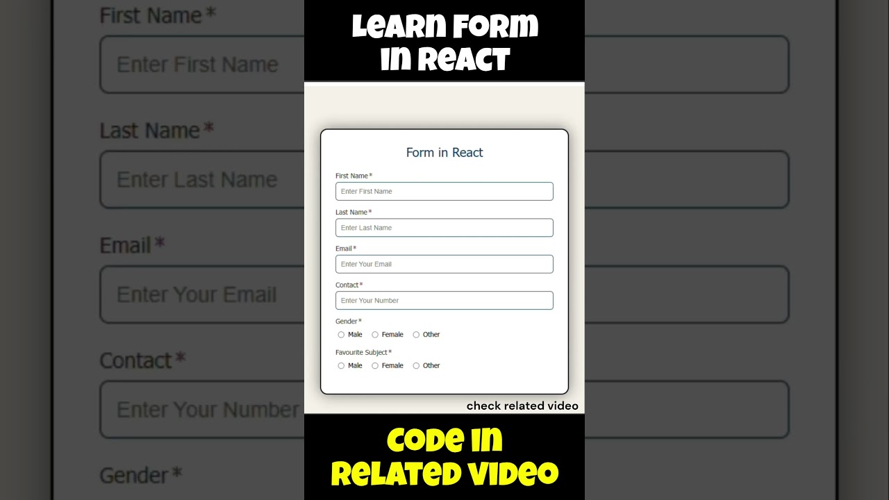 Master React Forms in 5 Minutes #react #shorts #tutorial