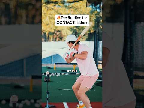 43 Second Tee Routine (For Contact Hitters) #baseball