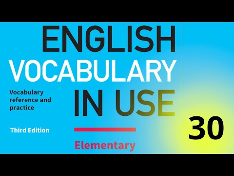 30. Cambridge English Vocabulary In Use || Elementary || Unit 30 || In the countryside