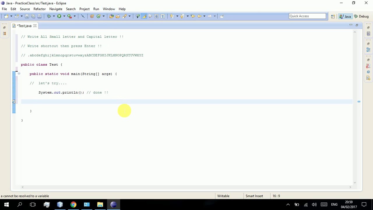 Eclipse Auto Code Complete for JAVA || Easy and Comfortable