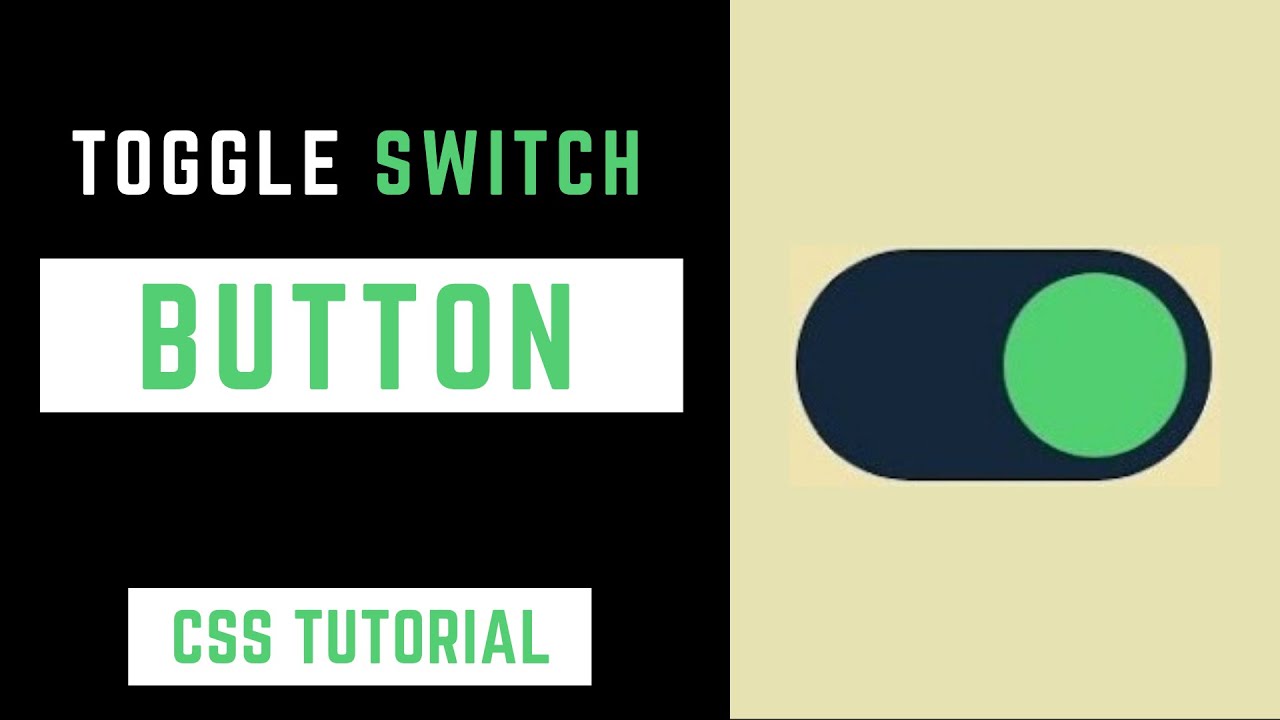 Awesome Toggle Switch Button Using Only HTML & CSS - Pure HTML CSS Tutorial - CodeWithTanmay