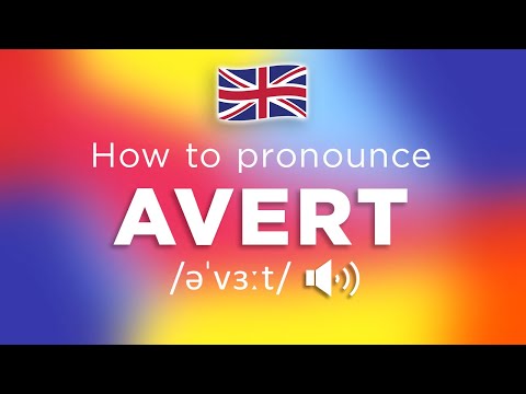 How To Pronounce Avert (100% CORRECTLY!!)