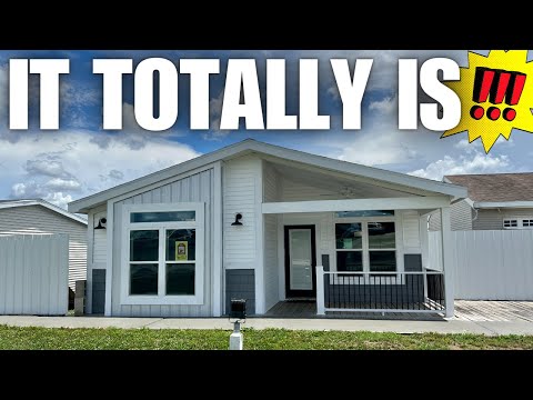 The ULTIMATE cottage prefab house! SURPRISING multi-section mobile home tour