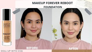 MAKE UP FOR EVER REBOOT| FIRST IMPRESSION/WEAR TEST | BEST FOUNDATION FOR DRY SKIN?