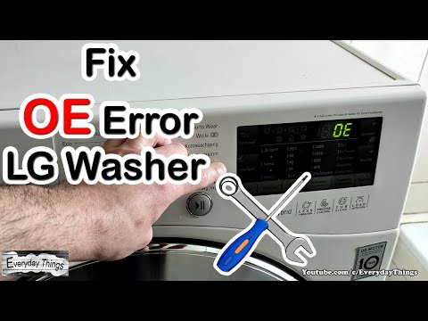 What does OE mean on LG Washer and How to Fix