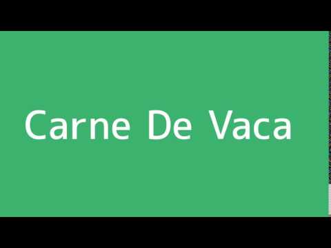 How to say Beef in Spanish