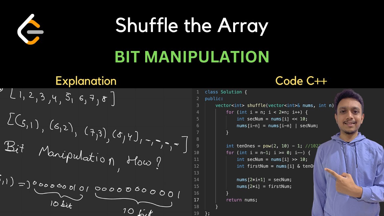 1470. Shuffle the Array | LeetCode | Bit Manipulation
