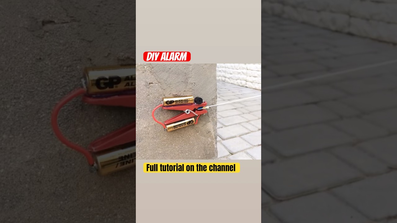 diy alarm, clothespin alarm, homemade security alarm, simple trap, survival diy