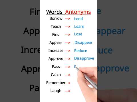 Unlock the Essential Antonyms You Must Know in English!