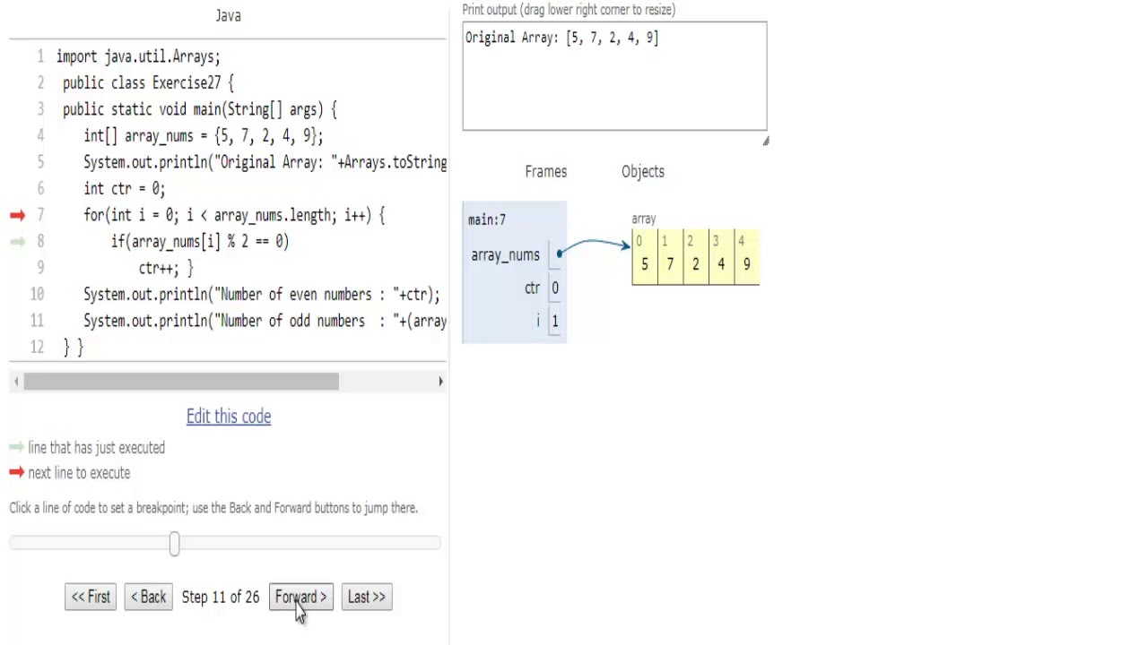 w3resource.com: Java Array Exercise-27