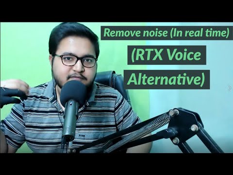 Remove Background noise in real time (RTX voice alternative) Best For Online streaming/Zoom meetings