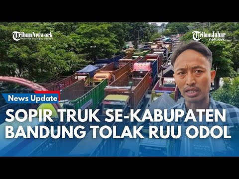 Demo Sopir Truk Se-Kabupaten Bandung Tolak Aturan ODOL Hingga Tutup Tol Soroja
