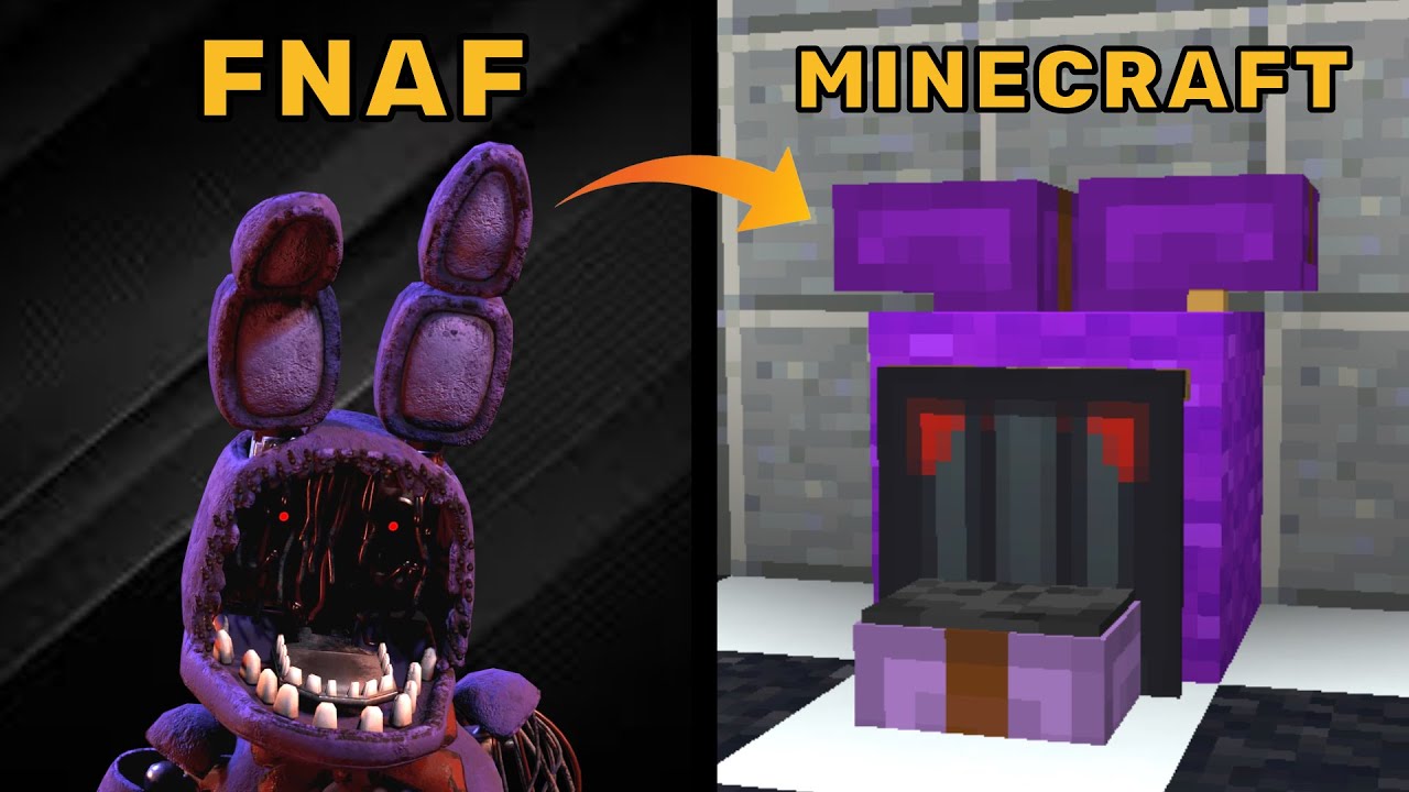 How To Build Withered Bonnie From FNAF In Minecraft! (Java/Bedrock)