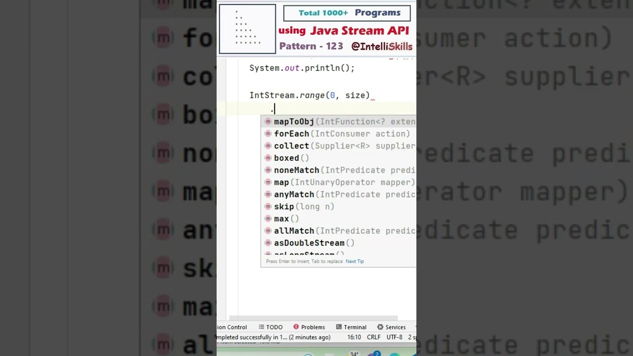 Pattern 123 | Java 8 Features #shorts #java #coding #trending #programming
