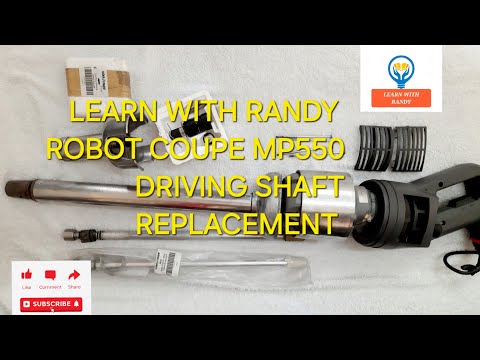 Robot coupe MP550. Driving shaft and Blade replacement.