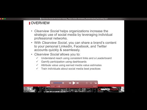 Clearview Social PG Content Training