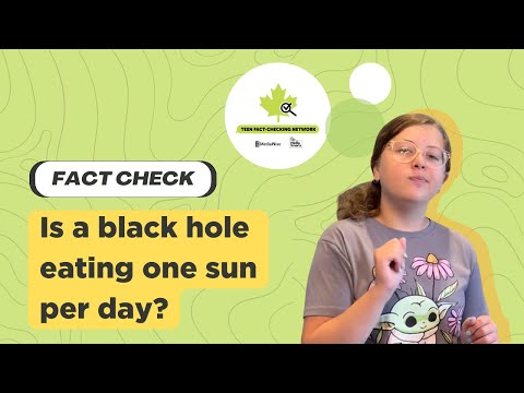 Fact check: Is a black hole eating one sun per day?