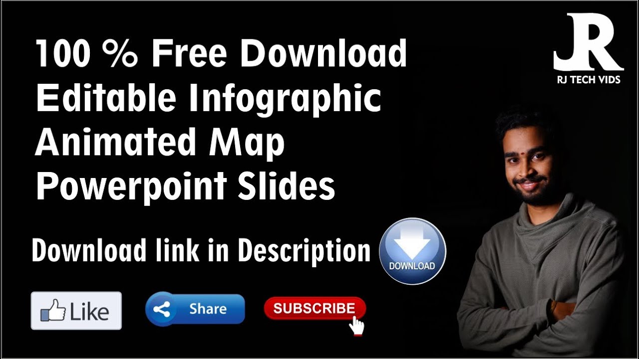 100% Free Download Editable Infographic Animated Maps PowerPoint Slides 2022