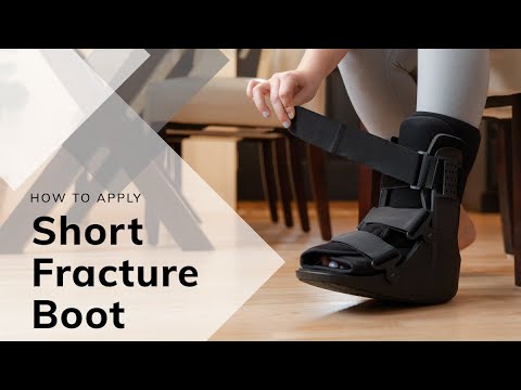 How to Put on a Medical Walking Boot for Sprained Ankle or Broken Foot