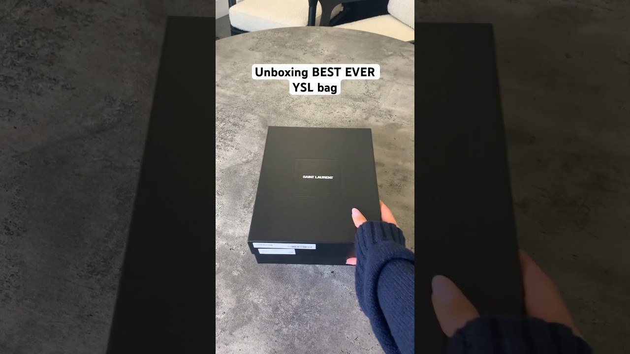 Unboxing BEST YSL bag ever! #luxury #fashion #unboxing #saintlaurent