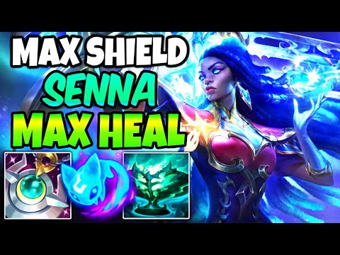 MAX HEAL & SHIELD SENNA SUPPORT | Best Build & Runes | League of Legneds