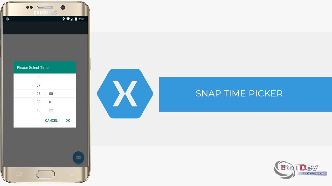 Xamarin Android Tutorial - Snap Time Picker