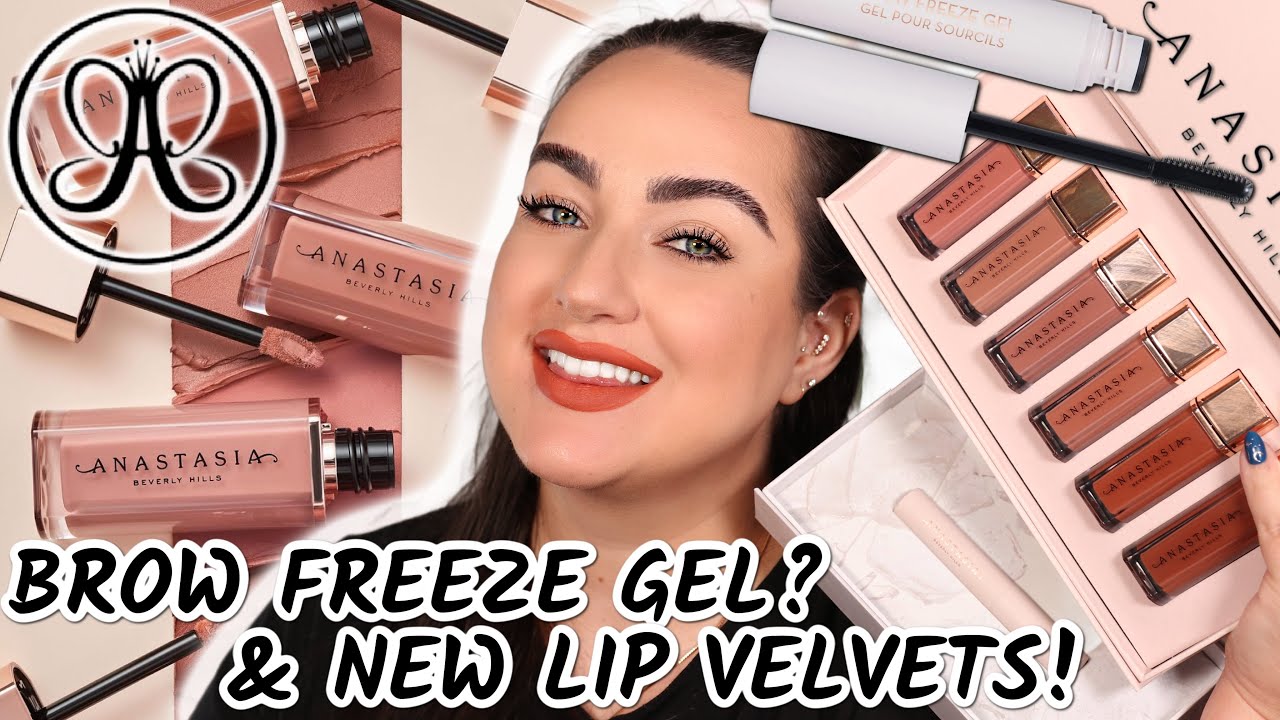 NEW ANASTASIA LIP VELVET LIQUID LIPSTICKS &  BROW FREEZE GEL REVIEWED!