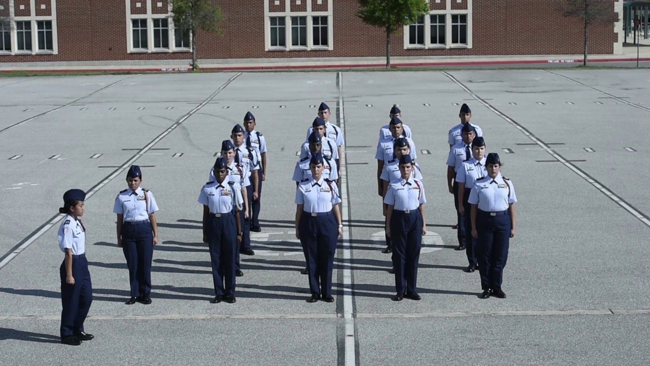 AFJROTC 30 Step Drill Sequence Demo