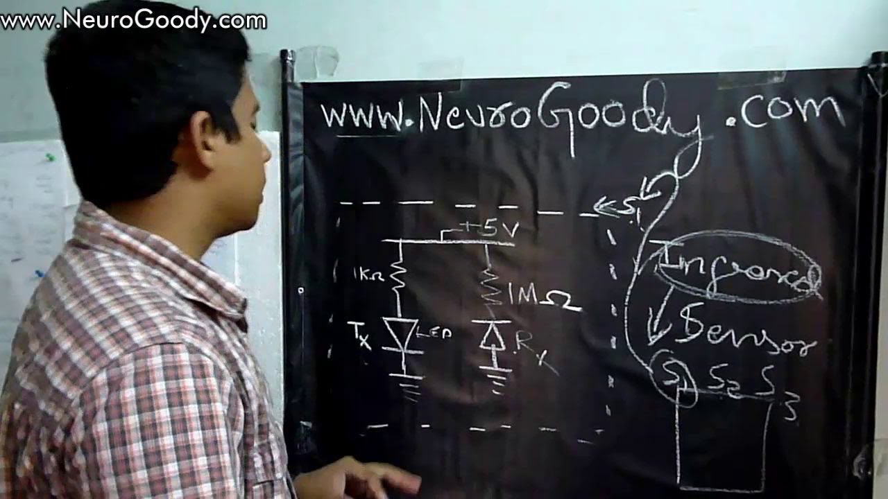 Line follower (IR) Infrared line sensors circuit explained!!