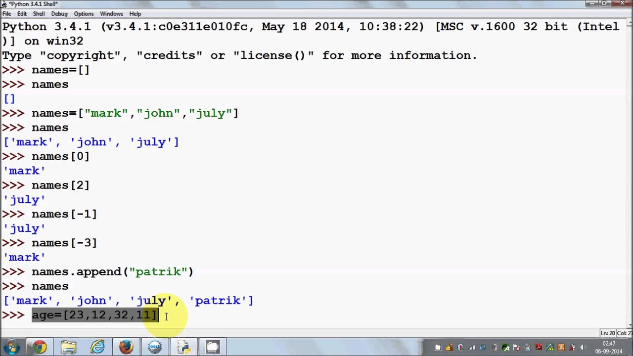 Python Tutorial for Beginners 7 - Python Lists