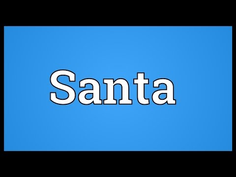 Santa Meaning