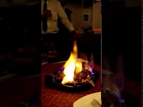 Flaming chicken