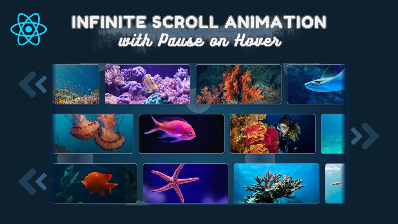 Infinite Horizontal Scroll Animation in React JS | Marquee Effect with Pause on Hover #reactjs