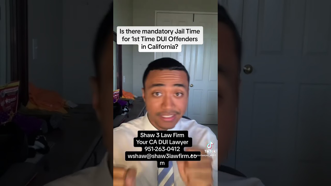 Is there mandatory jail time for 1st time DUI in California?