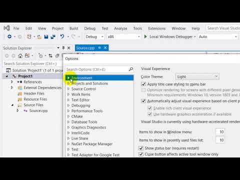 How to change to a dark theme in Visual Studio