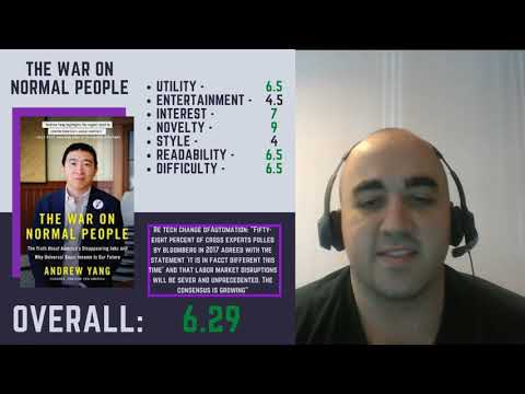 The War on Normal People, By Andrew Yang – Book Review #10 – Peter ...