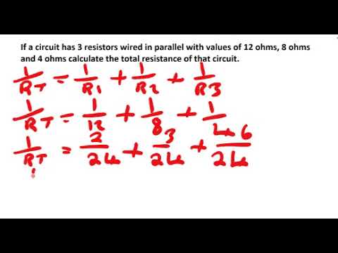 Resistance in parallel calculation