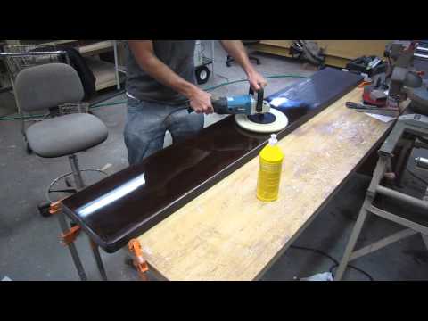 Polishing wood finish