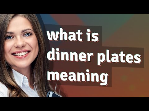 Dinner plates | meaning of Dinner plates