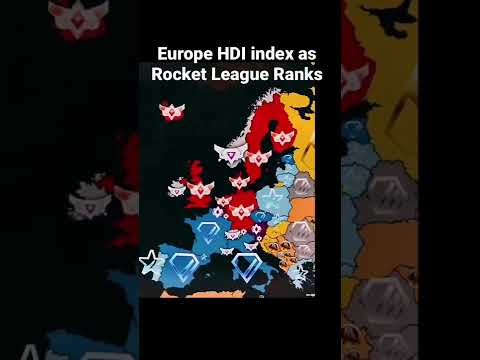 Europe HDI index as Rocket League Ranks!